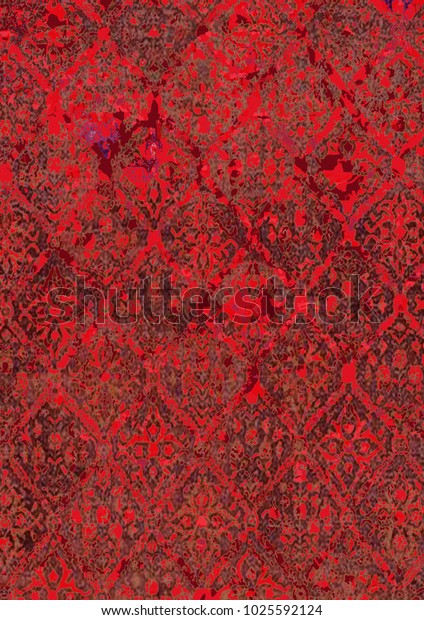 Old Carpet Design Texture Background Stock Illustration 1025592124