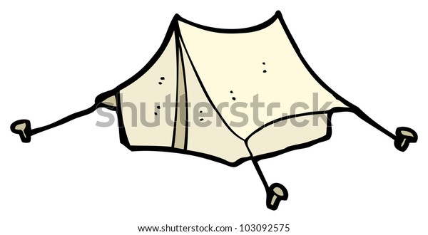 Old Cartoon Tent Stock Illustration 103092575