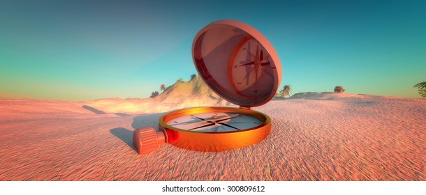 Old Compass Desert Stock Illustration 300809612 | Shutterstock