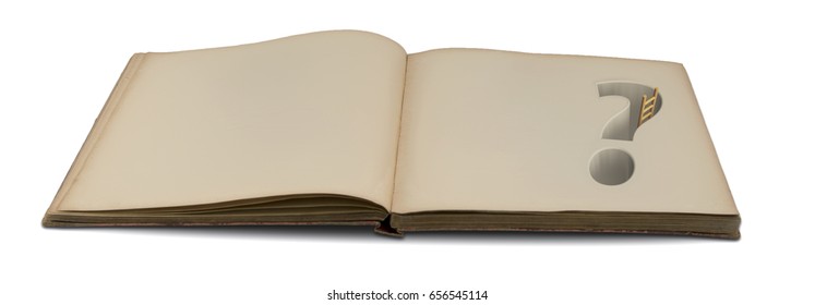 Question Mark Over Book 3d Rendered Stock Illustration 93323035 ...