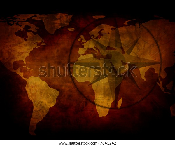 Old Paper Texture World Map Stock Illustration 7841242 | Shutterstock