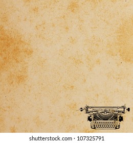 Old Paper Typewriter Patternvintage Background Stock Illustration ...