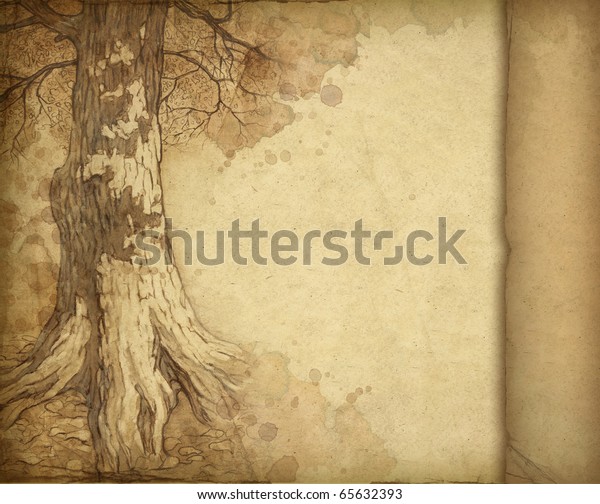 Old Papers Drawing Stock Illustration 65632393