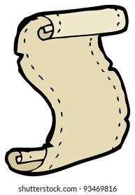 Cartoon Old Scroll Stock Illustration 98640722