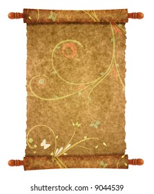 Old Scroll Page Background Your Messages Stock Illustration 9044539 ...