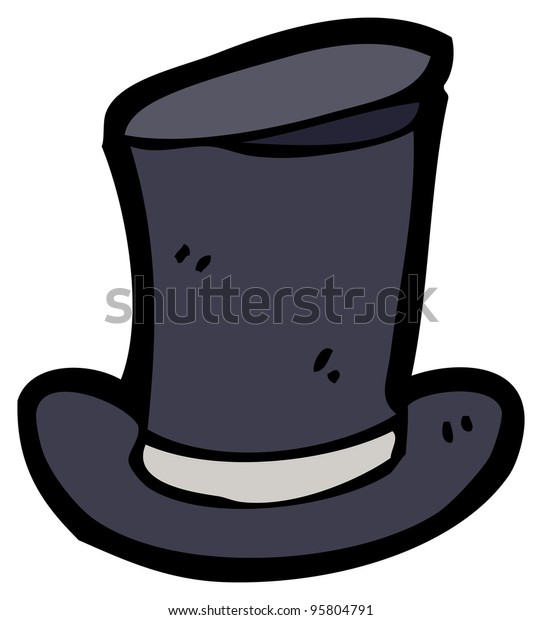 Old Top Hat Cartoon Stock Illustration 95804791