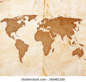 World Continents Map On Wrinkled PaperẢnh có sẵn334229348 | Shutterstock