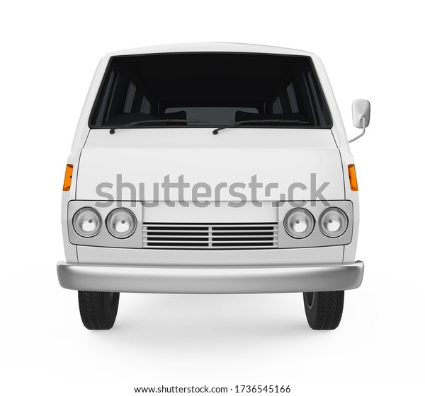 Old Van Isolated Front View 3d Stock Illustration 1736545166 | Shutterstock