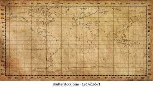 Old World Map Stock Illustration 1267616671 | Shutterstock