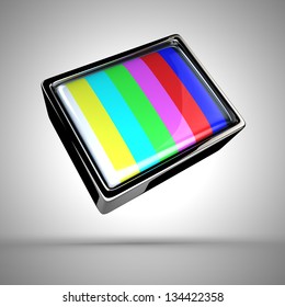 Oldfashioned Television Classic Test Pattern Stock Illustration ...