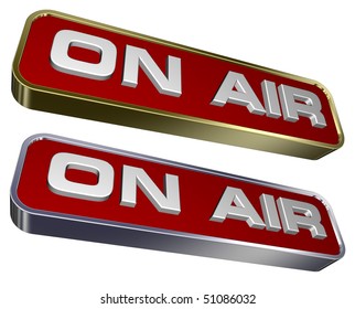 On Air Sign Computer Generated 3d Stock Illustration 51086032 ...