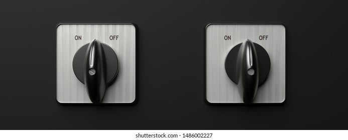 On Off Concept Toggle Switch Retro Stock Illustration 1486002227 ...