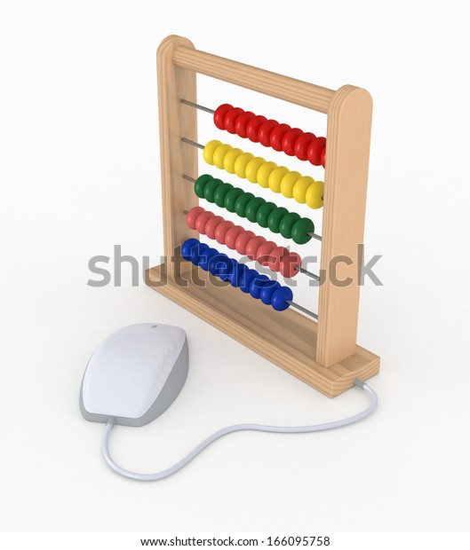 One Abacus Mouse Concept Old New Stock Illustration 166095758 ...