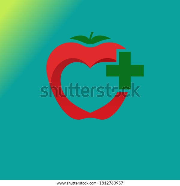 One Apple Logo Shape Design Symbol Stock Illustration 1812763957 ...