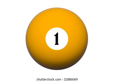 Billiard Ball 1 Realistic Vector Design Stock Vector (Royalty Free ...