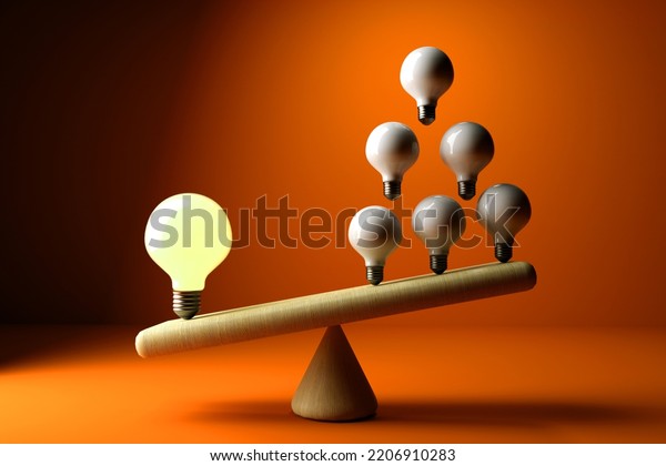One Big Idea Versus Many Small Stock Illustration 2206910283 | Shutterstock