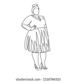 2,615 Fat lady drawing Images, Stock Photos & Vectors | Shutterstock
