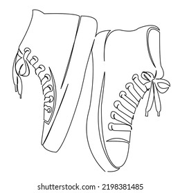 One Continuous Single Drawing Line Art Stock Illustration 2198381485 ...