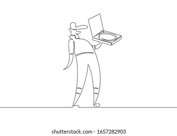 One Single Line Drawing Young Happy Stock Vector (Royalty Free) 1778213432