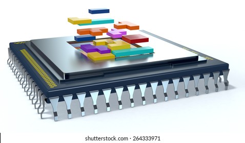 742 Silicon wafer with white background Images, Stock Photos & Vectors ...