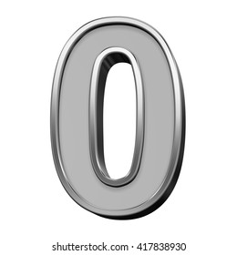 One Digit Black Silver Shiny Frame Stock Illustration 1024176853