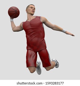 European Basketball Player Dunking Back View 库存插图 1586936875 | Shutterstock