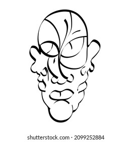 1,463 Face section line Images, Stock Photos & Vectors | Shutterstock