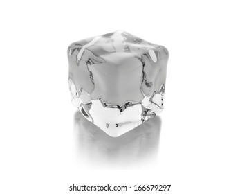 One Ice Cube Rendered Isolated On Stock Illustration 166679297 ...