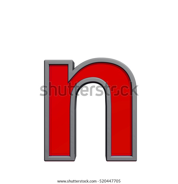 One Lower Case Letter Red Gray Stock Illustration 520447705 | Shutterstock