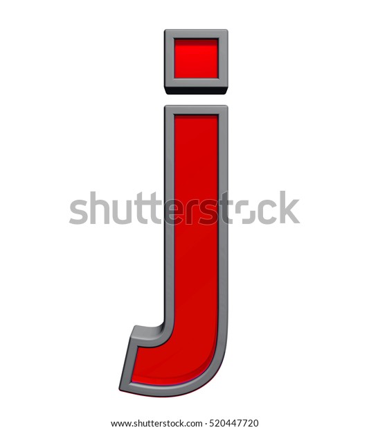 One Lower Case Letter Red Gray Stock Illustration 520447720 | Shutterstock