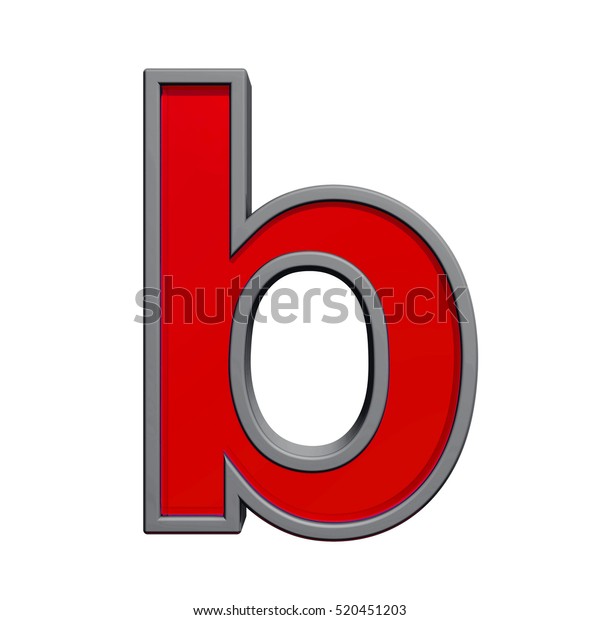 One Lower Case Letter Red Gray Stock Illustration 520451203 | Shutterstock