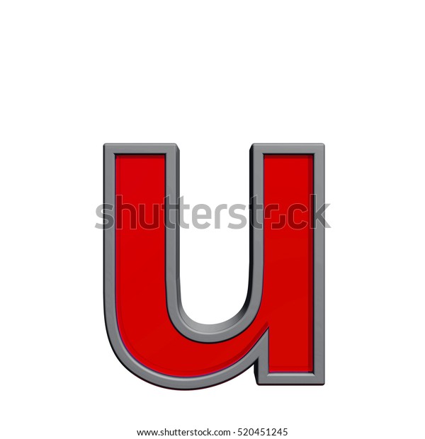 One Lower Case Letter Red Gray Stock Illustration 520451245 | Shutterstock