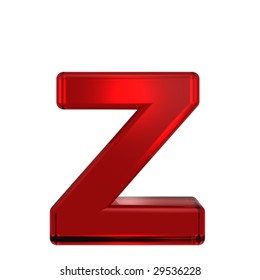 One Lower Case Letter Red Glass Stock Illustration 352387346