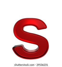 One Lower Case Letter Ruby Alphabet Stock Illustration 29536231 ...