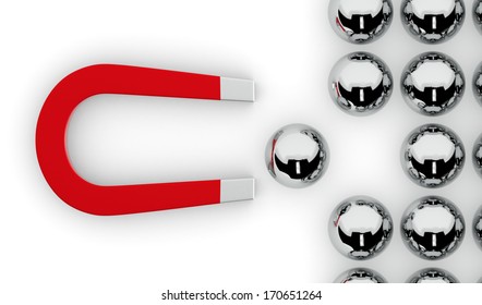 One Magnet Group Spheres One Spheres Stock Illustration 170651264 ...