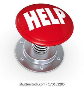 One Pushbutton Text Contact Us 3d Stock Illustration 125838263 ...