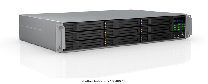 One Pile Three Server Racks Nine Stock Illustration 120480685