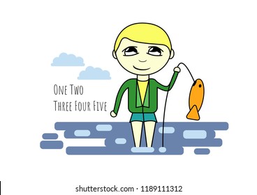 One Two Three Four Five Nursery Stock Illustration 1189111312 ...