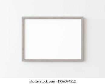 One Wooden Rectangular Horizontal Frame Hanging Stock Illustration ...