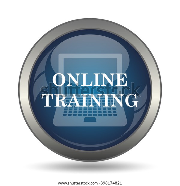 Online Training Icon Internet Button On Stock Illustration 398174821