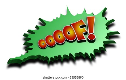 Oooof Comic Expression 3d Drop Shadow Stock Illustration 53555890 ...