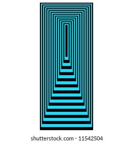 Op Art Concentric Rectangles Blue Over Stock Illustration 11542504 ...