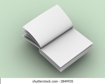 Open Book 3d Stock Illustration 2849935