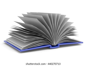 Open Book 3d Stock Illustration 461799505