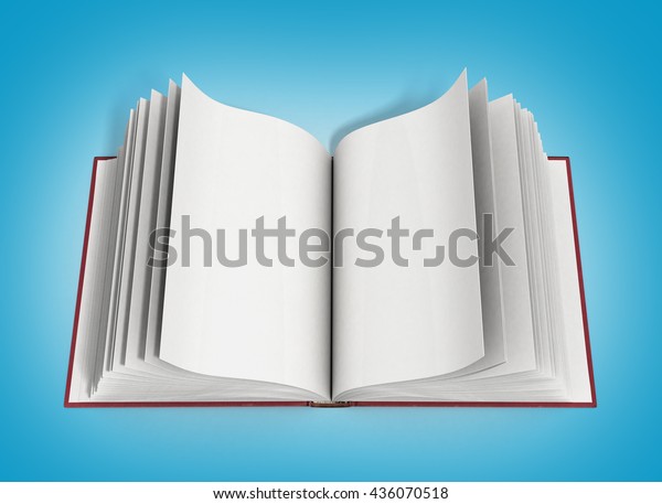 Open Book 3d Render On Gradient Stock Illustration 436070518 | Shutterstock