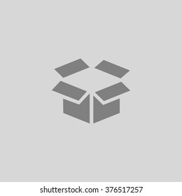 Box Icon On White Background: ภาพประกอบสต็อก 503352121 | Shutterstock