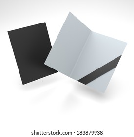 Open Closed Black Folder A4 Size Stock Illustration 183879938 ...