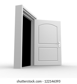 Open Door 3d Render Stock Illustration 122146393 | Shutterstock