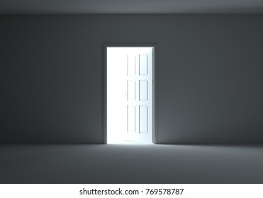 Open Door Bright Light Streaming Into Stock Illustration 769578787 ...