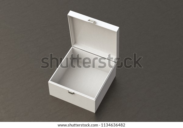 Open Empty White Small Chest Casket Stock Illustration 1134636482 ...